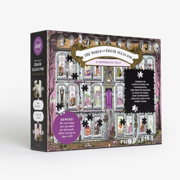 The World of Edgar Allan Poe: A Conversation Puzzle. 500-piece Jigsaw ...