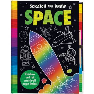 SCRATCH AND DRAW: Space- Scratch Art Activity Book Imagine That ...